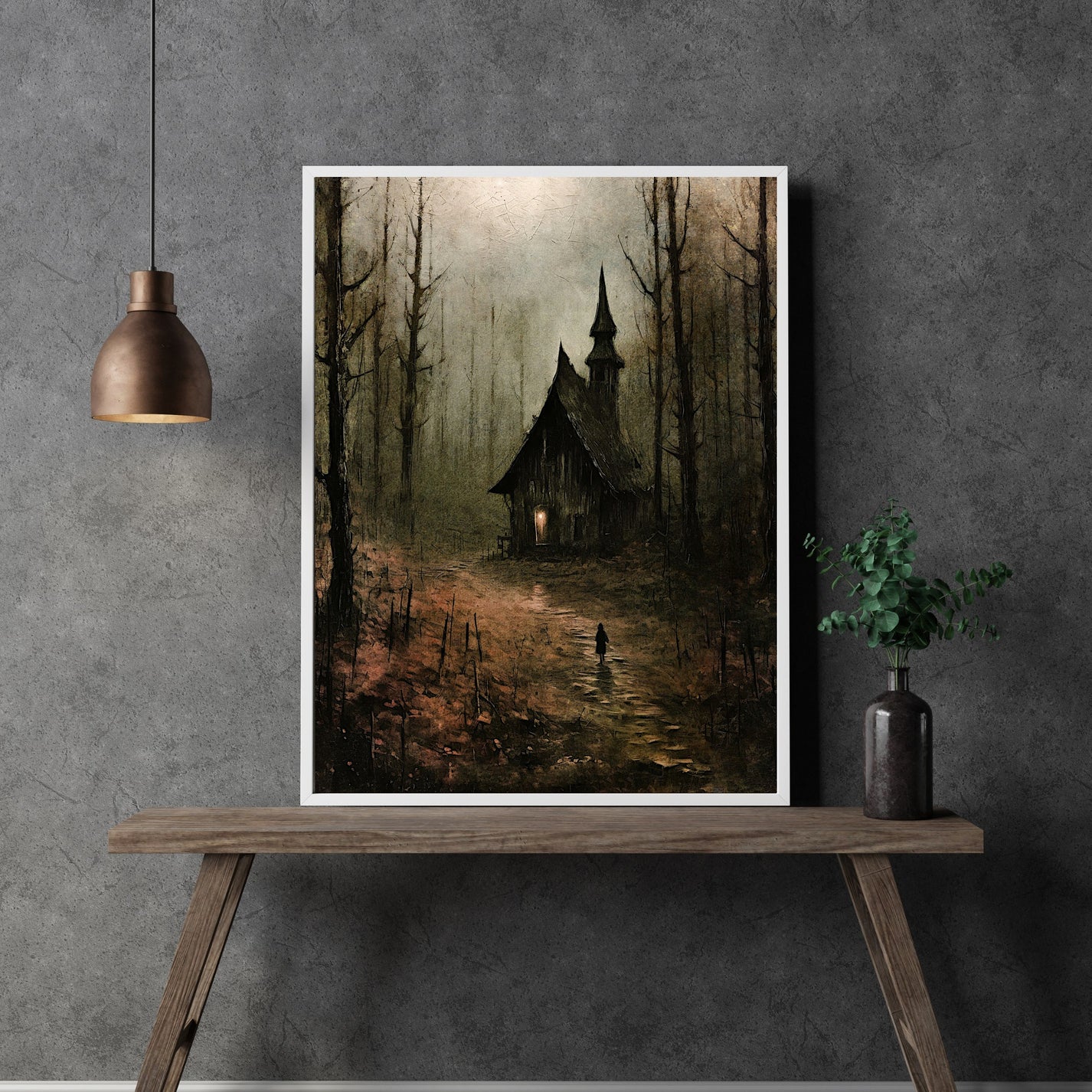Spooky Witch Cottage Moody Woodland Fairytale Dark Cottagecore ...