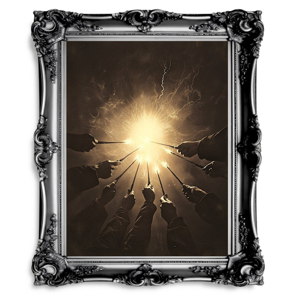 Vintage Wizards Ritual Wall Art – Magical Unity – Everything Pixel