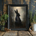 Black Rabbit Gothic Wall Art Print – Everything Pixel