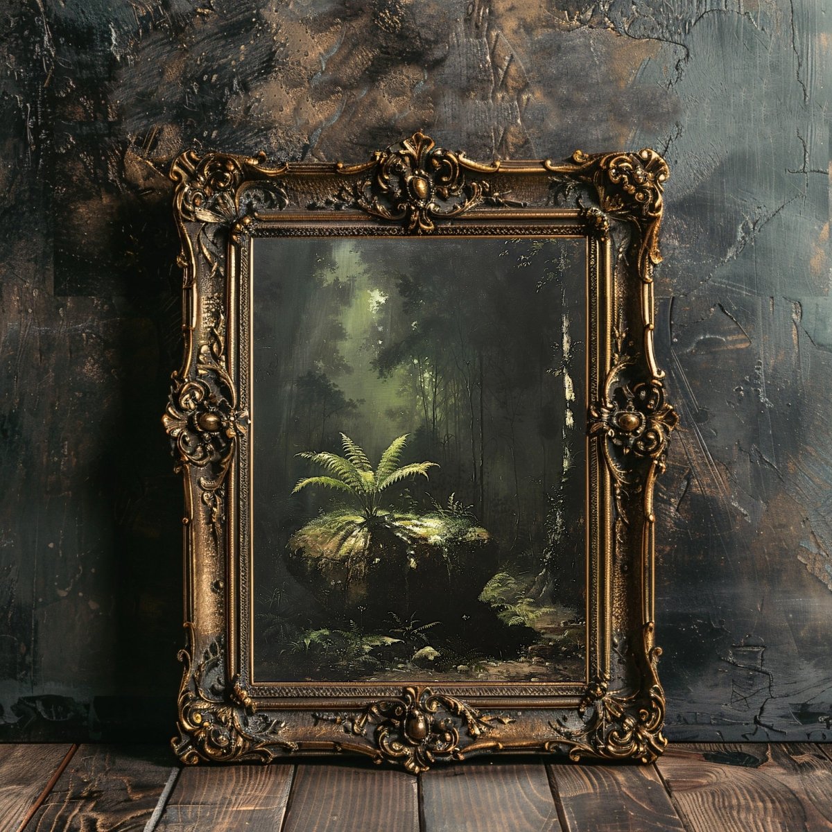 Gothic Fern Wall Art Print | Vintage Woodland Decor – Everything Pixel