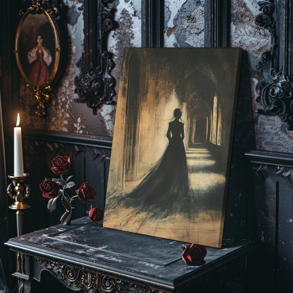 Haunted Gothic Wizard School Canvas Art - Magic Fantasy Decor ...