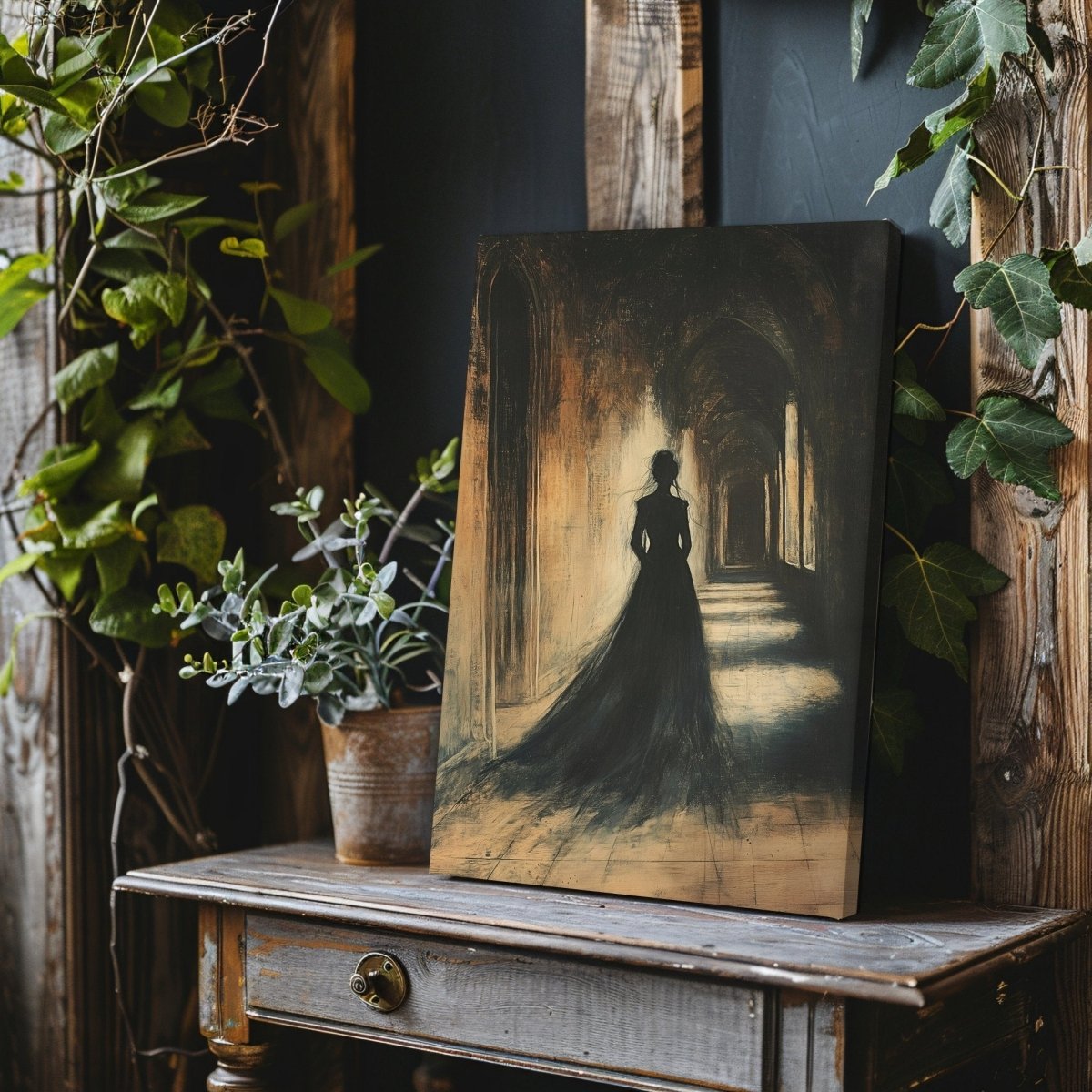 Haunted Gothic Wizard School Canvas Art - Magic Fantasy Decor ...