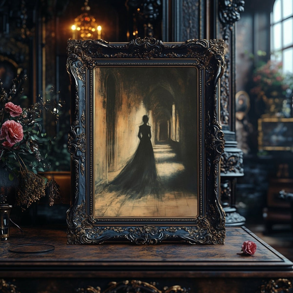 Ghostly Gothic Wizard School Wall Art - Dark Academia Decor ...