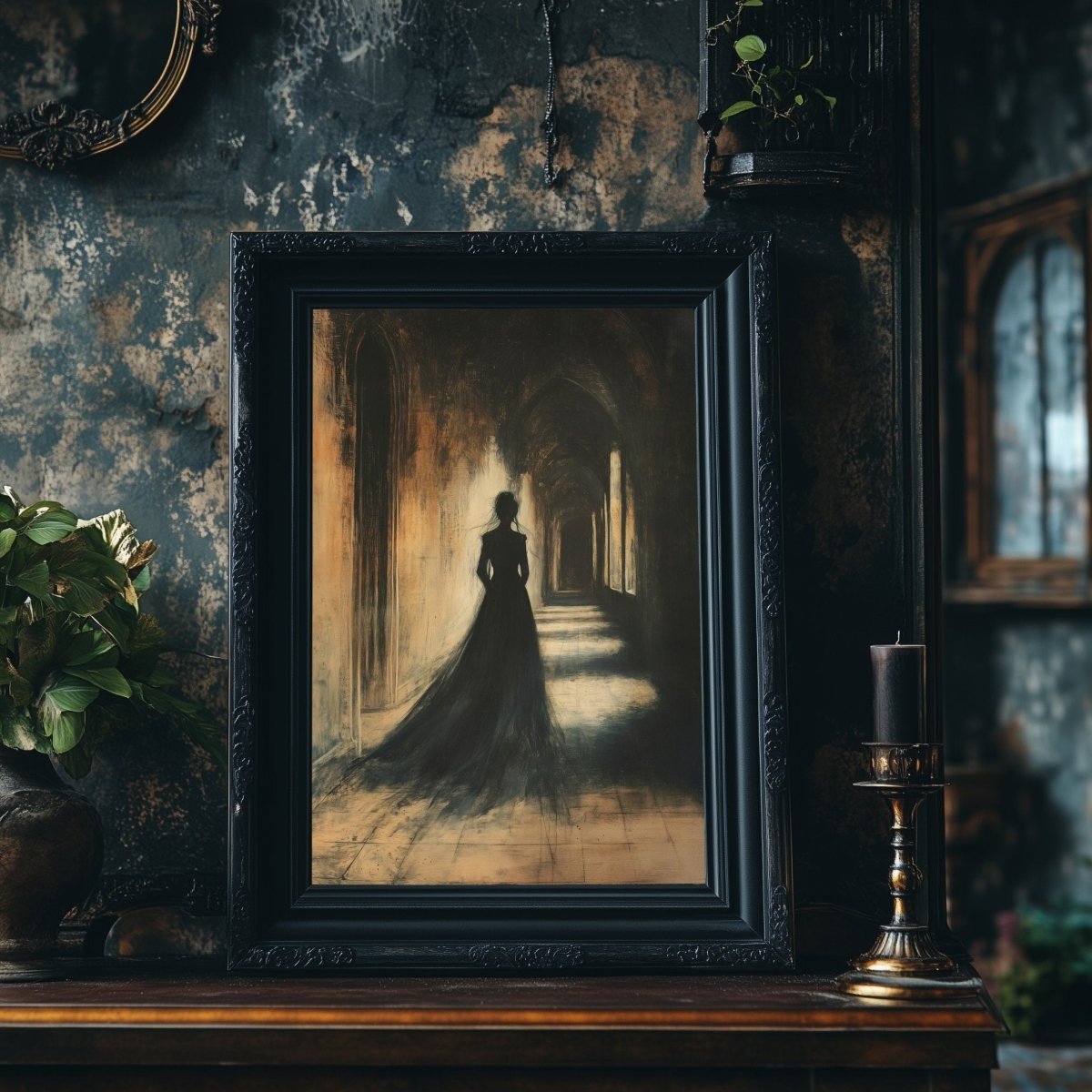 Ghostly Gothic Wizard School Wall Art - Dark Academia Decor ...