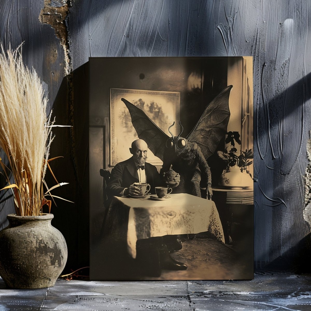 Vintage Mothman Canvas Print - Paranormal Folklore – Everything Pixel
