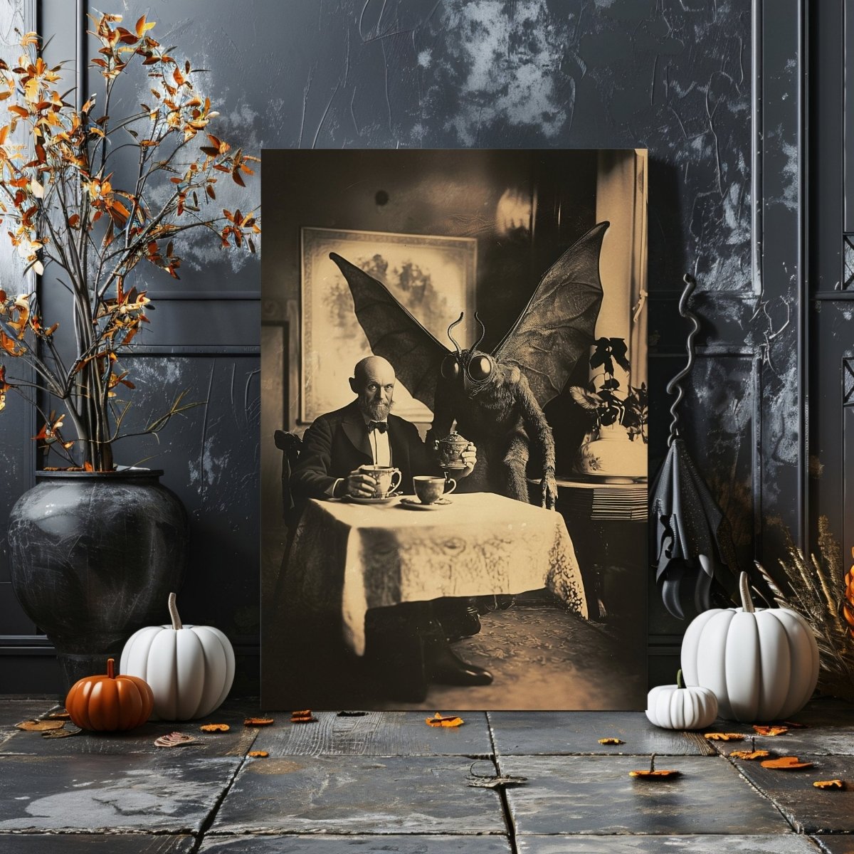 Vintage Mothman Canvas Print - Paranormal Folklore – Everything Pixel