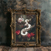 Vintage White Python in Dark Jungle - Gothic Wall Art – Everything Pixel
