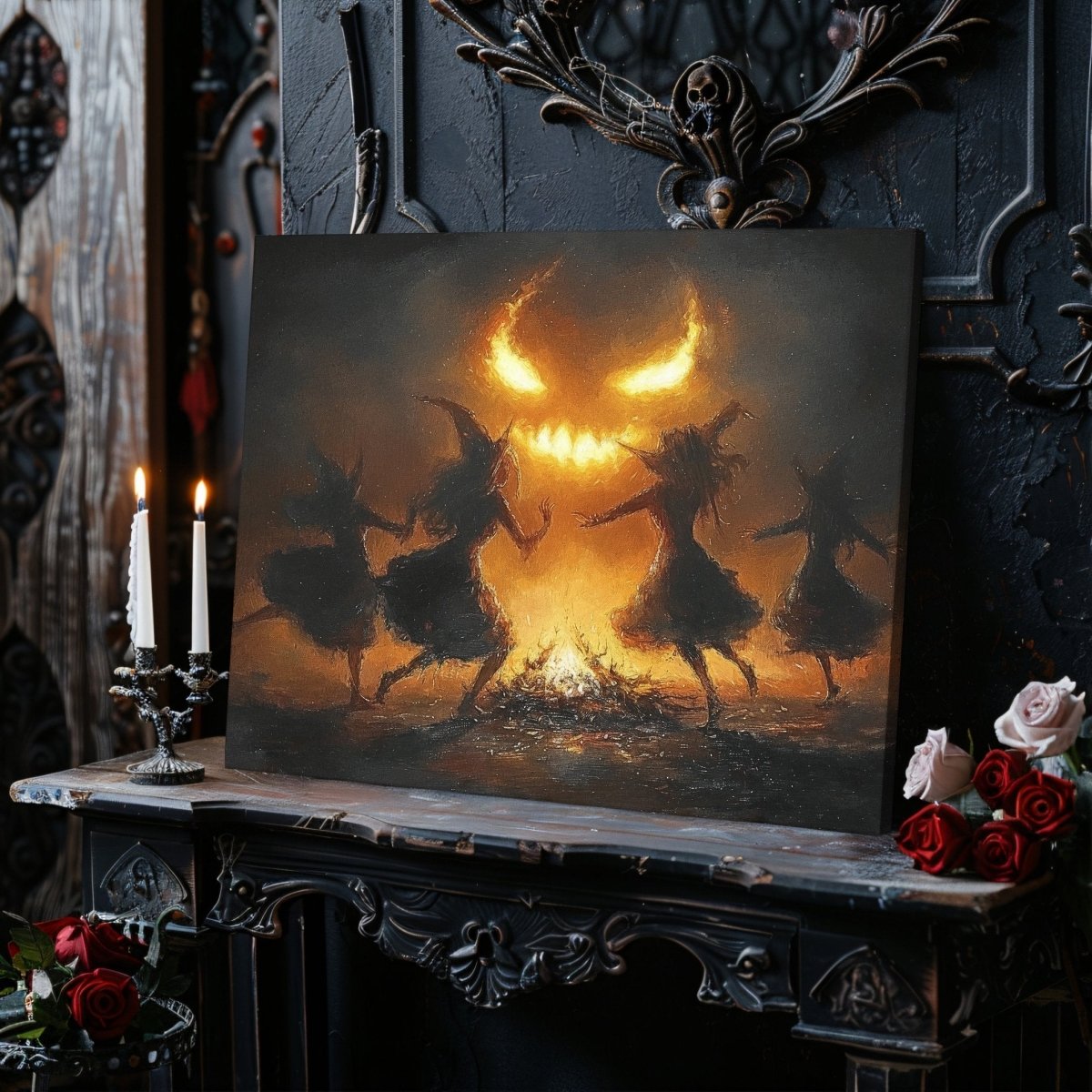 Witches' Fire Dance Canvas Print – Everything Pixel