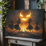Witches' Fire Dance Canvas Print – Everything Pixel