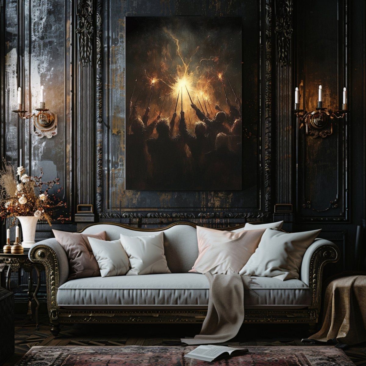 Wizards’ Ritual Canvas Print – Magical Art – Everything Pixel