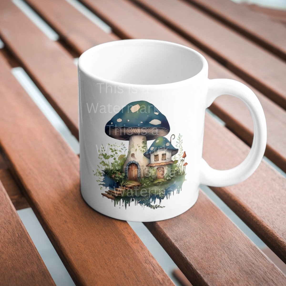 Blue Mushroom House 6+6 PNG Clip Art Bundle Dark Fairy Core ...