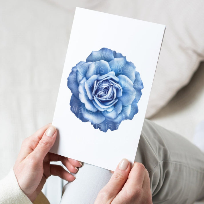 Blue Rose Blossom 6+6 PNG Bundle for Sublimation Clipart - Everything Pixel