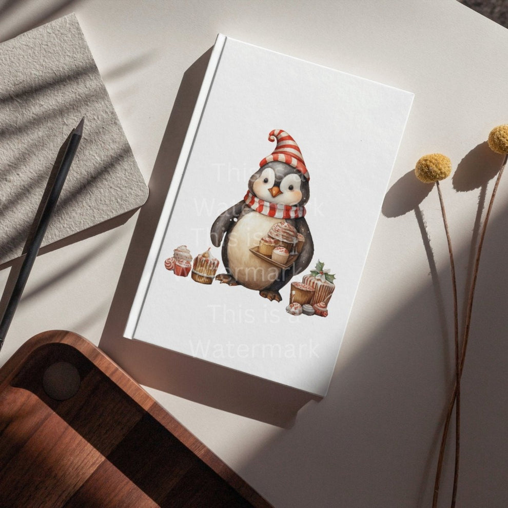 Cute Christmas Penguin 7x PNG Clipart Bundle Festive Animal Clipart ...