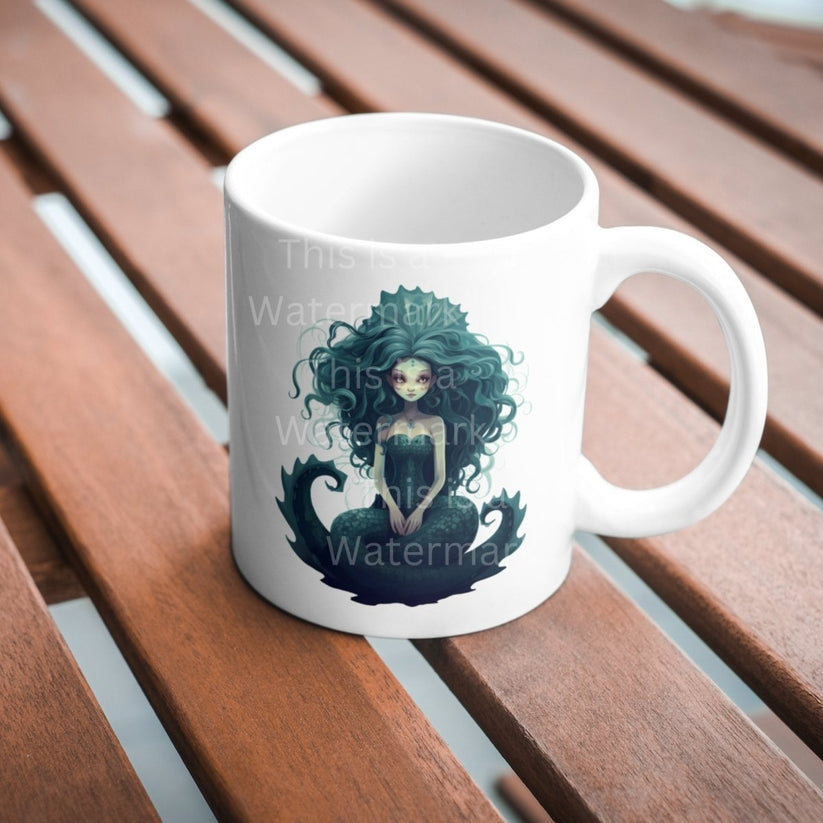 Dark Evil Mermaid 6+6 PNG Clip Art Bundle Fantasy Fairytale Design ...