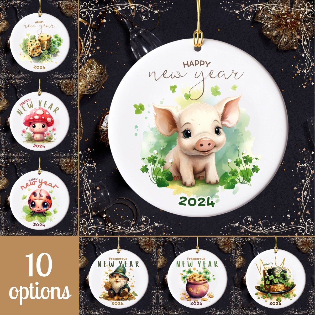 Luck Charms - New Year Good Luck Wishes - Small Party Gifts ...