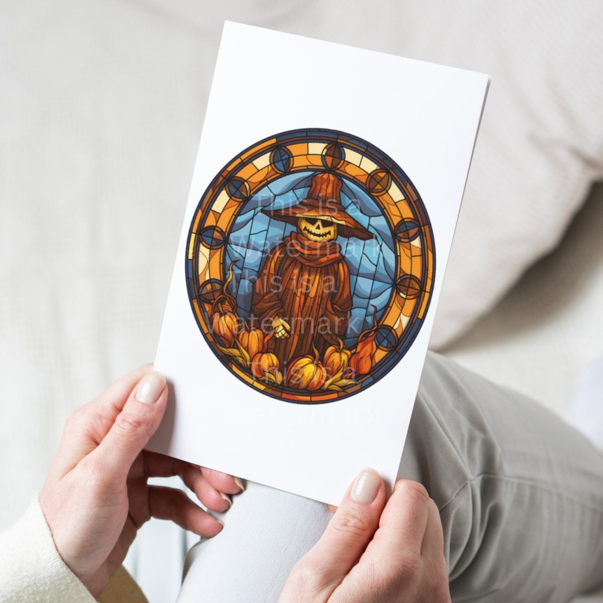Halloween Stained Glass Designs 6+6 PNG Clip Art Bundle Gothic ...